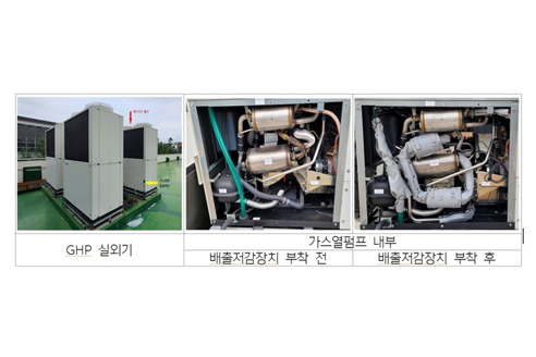 GHP 배출가스 저감장치 비용 90% 지원